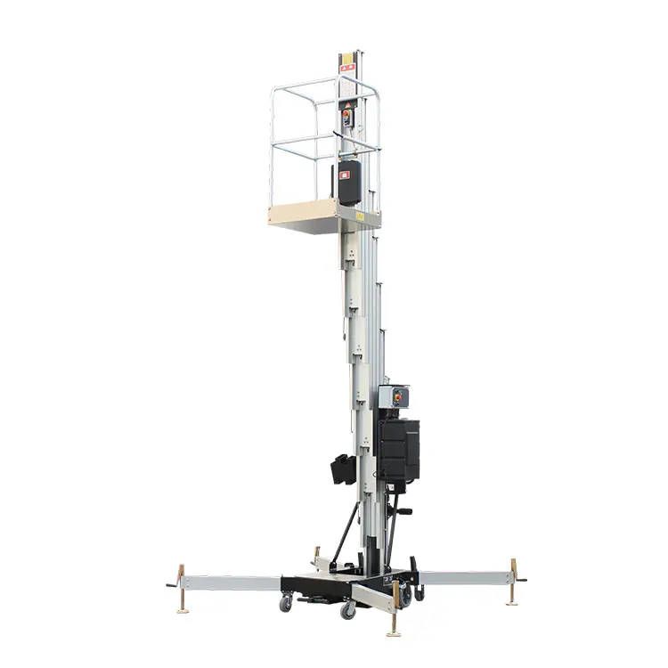 Wholesale Portable Trolley Pallet Aluminum Work Double Mast Aluminum ...