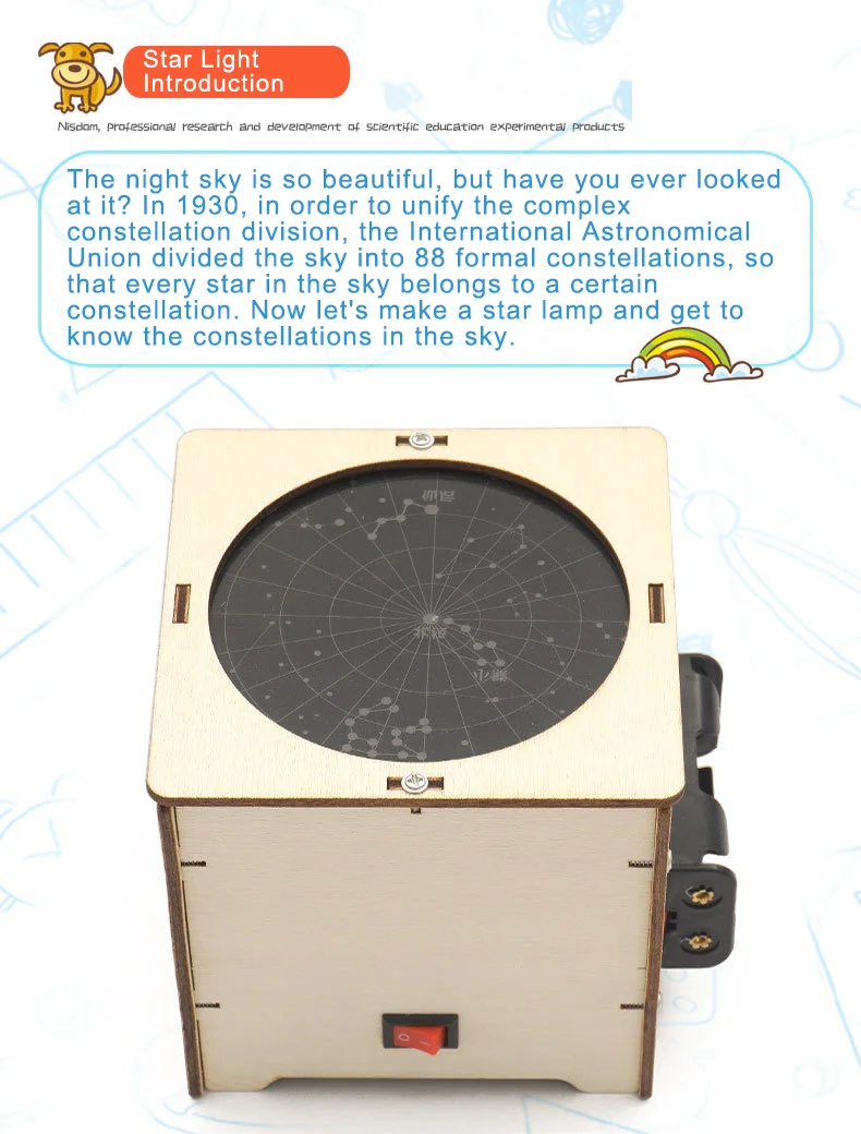 School Kids Experiment Physics Science DIY Assembly Wooden Student ...