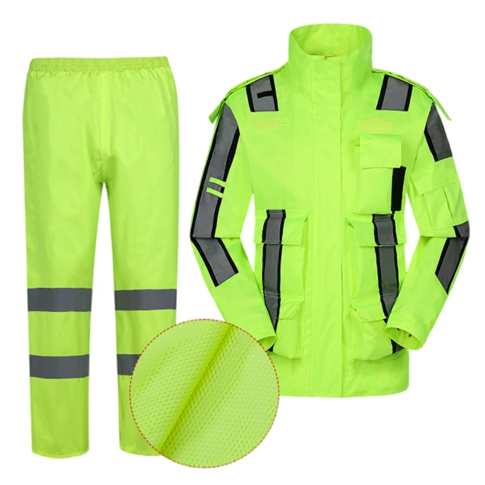 Wholesale Fluorescent Green Traffic Reflective Safety Clothing-outdoor ...