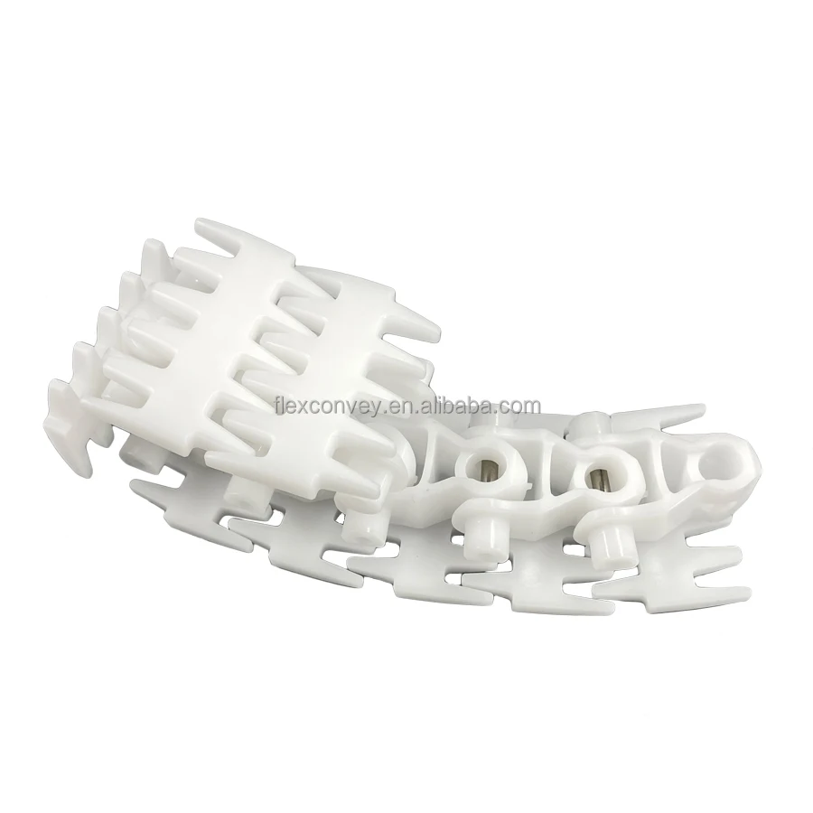 Bottle Conveyor Tabletop Chain Plastic Flexible White Chain - Buy ...