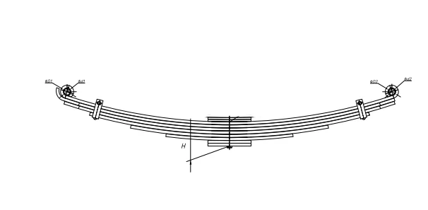 Hino Heavy Duty Truck Leaf Spring Assembly - OEM Accepted