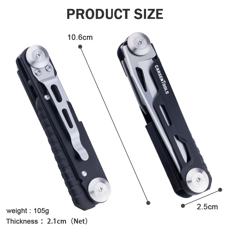 Keychain Multitool 8-in-1 Multi Tool Small Outdoor Gadgets Screwdriver ...