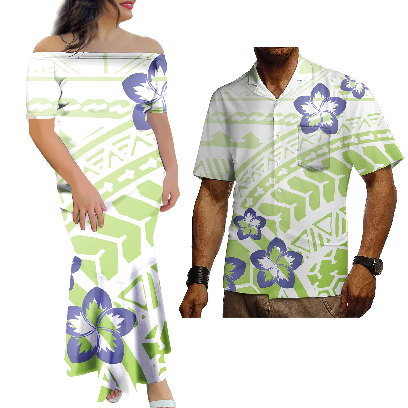 Polynesian Tribal Traditional Samoan Puletasi Dress for Women Custom ...