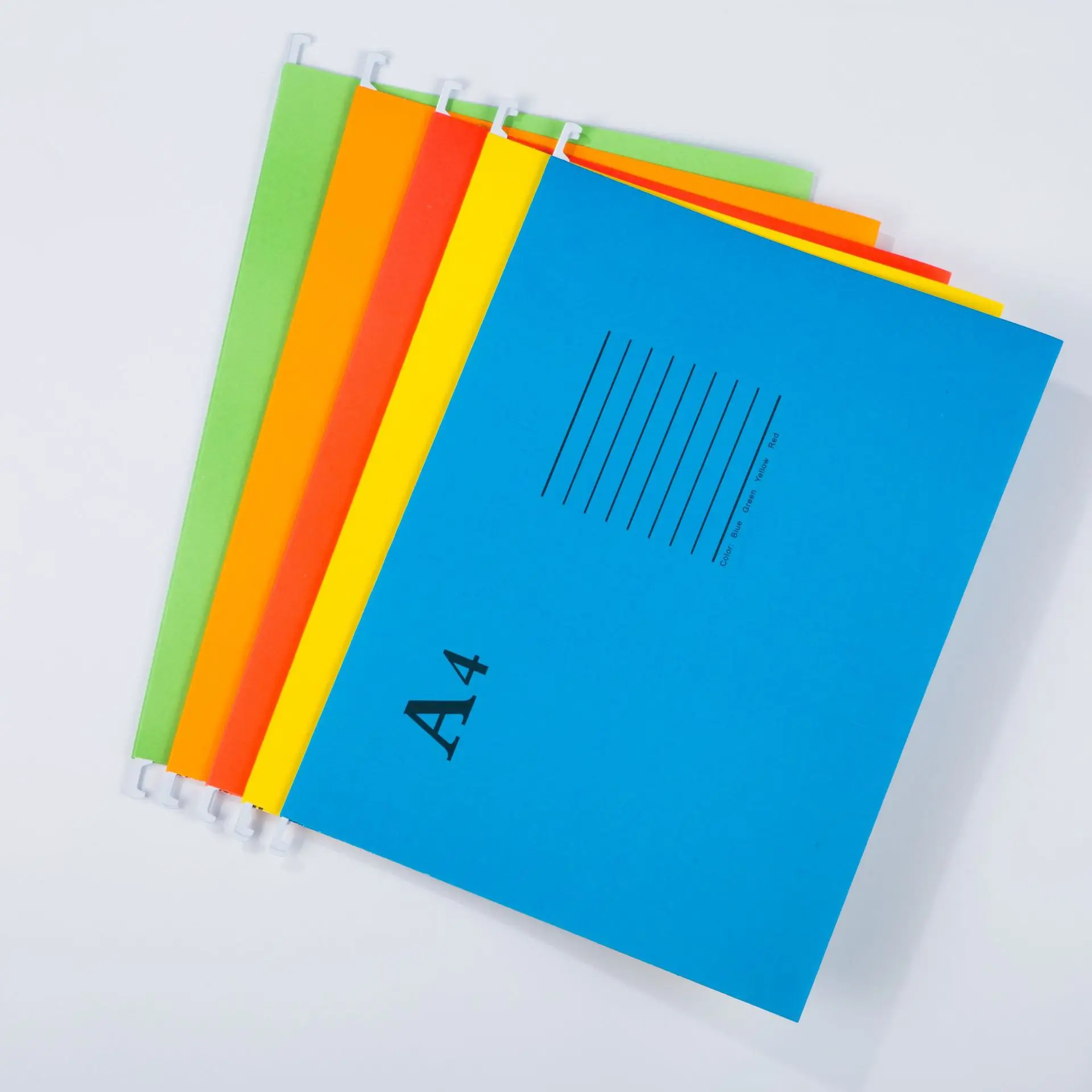 Recycled Suspension File - Assorted Colors & Clear Tabs