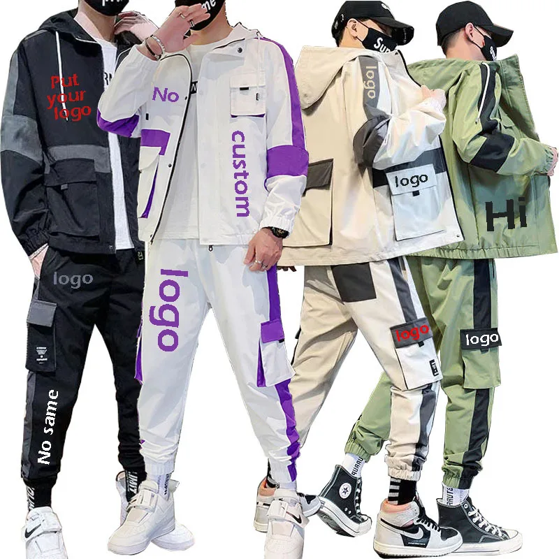 Custom Tracksuit For Men Hoodie Sets Unisex Organic Cotton Hoodies ...
