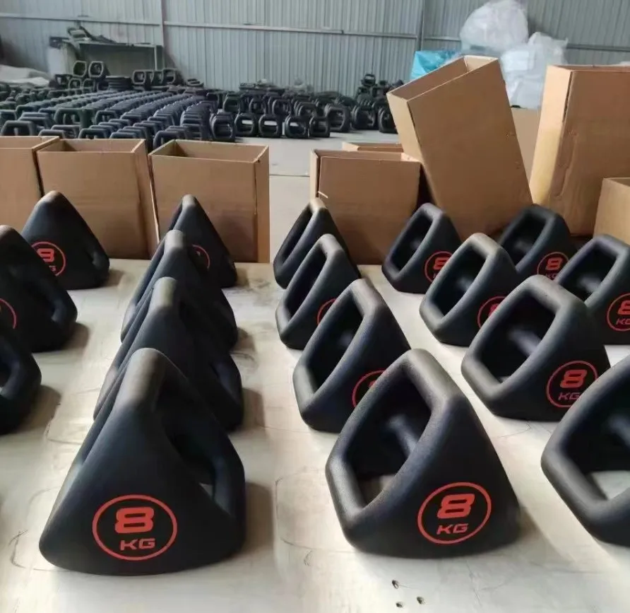 New Home Gym Fitness Equipment American Dip Plastic Kettlebell Triangle ...
