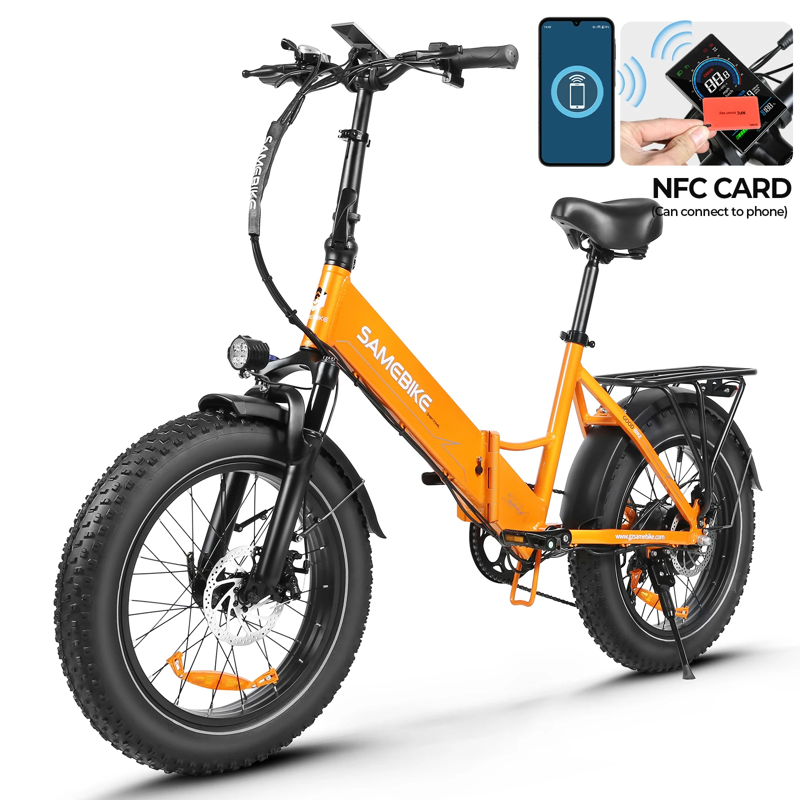 Nfc Unlock 2024 Samebike Factory Durable 20*4.0 13ah 750w Folding Fat ...