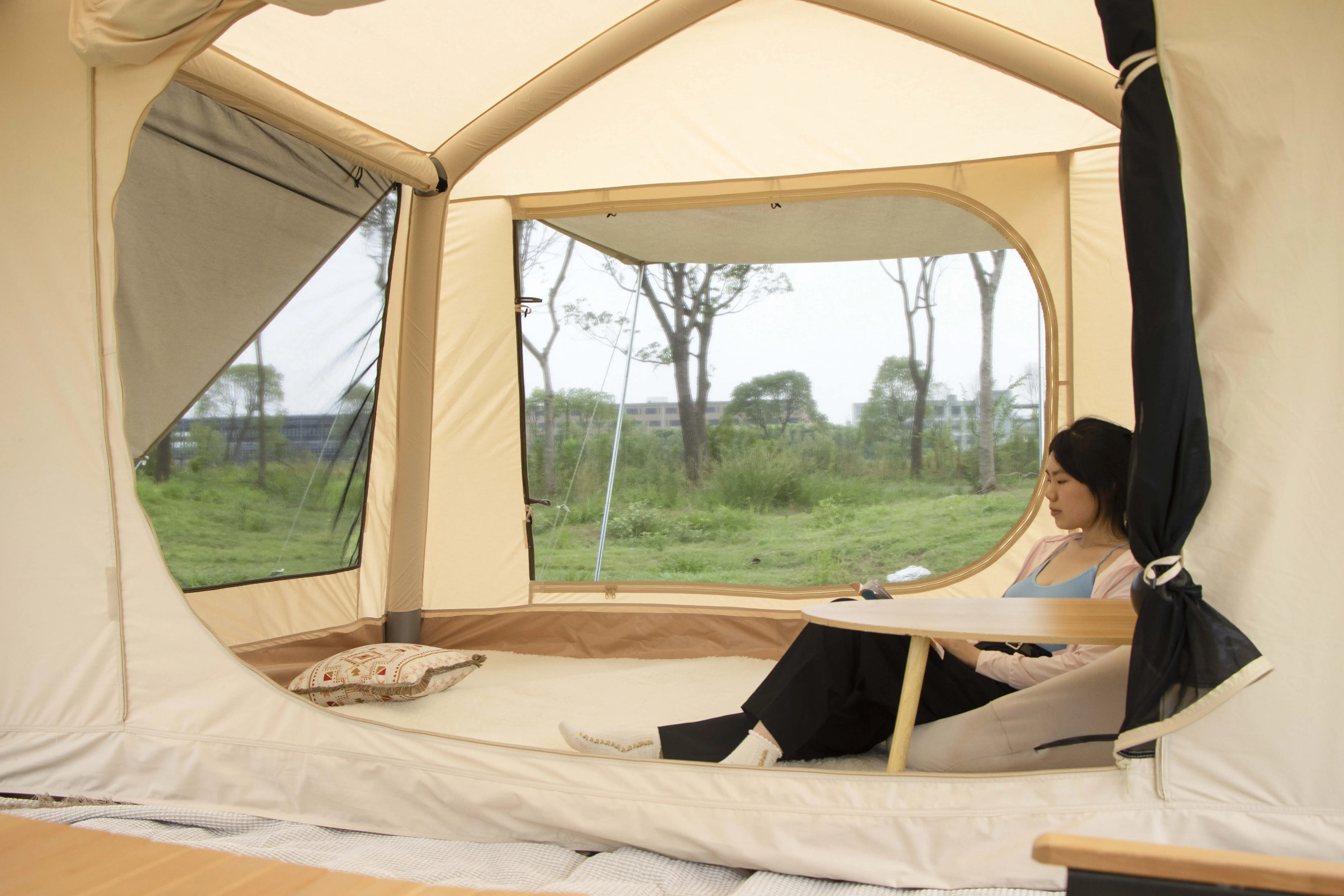 Luxury Family Inflatable-cabin-tent Outdoor Camping Air Inflated Tents ...