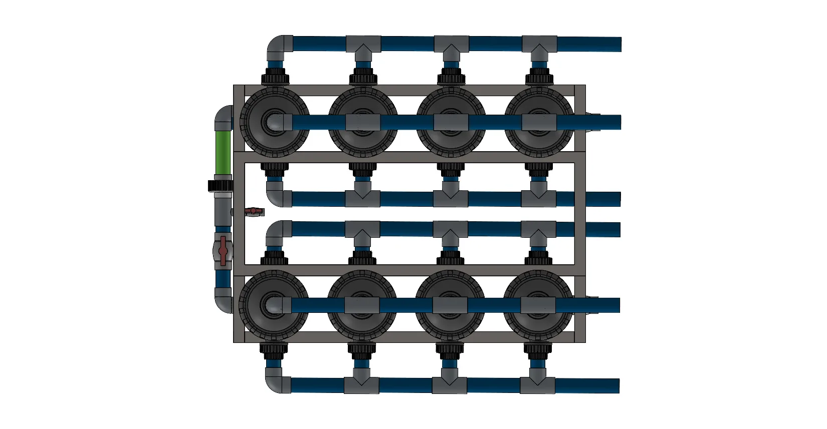 Carbon Capture Gas Separation Hollow Fiber Membrane Contactor Top