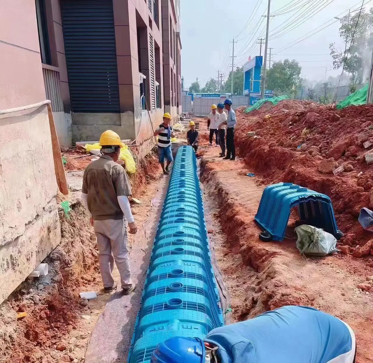 PP Infiltrator Tank Sewage Drain System Leaching Chamber-Lightweight ...