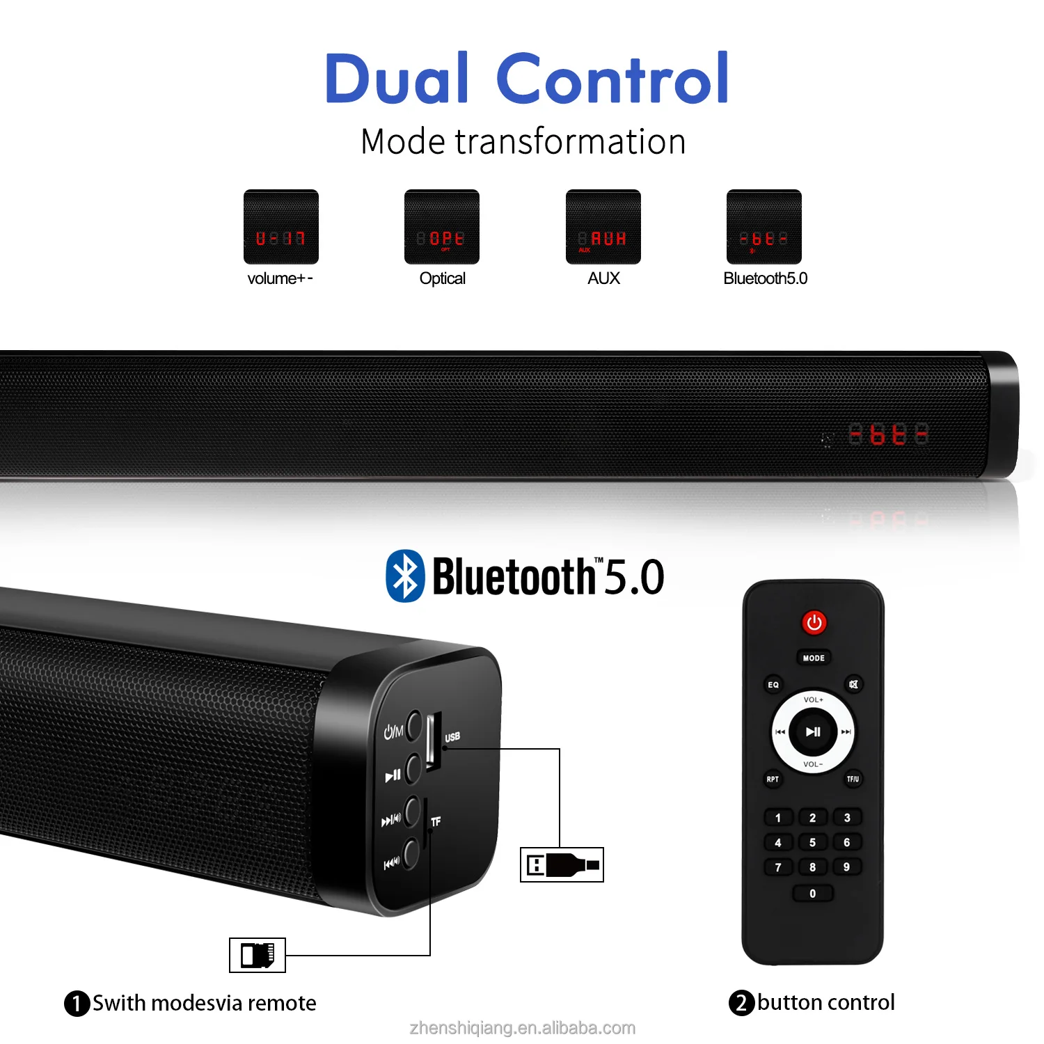 100w Powerfull Home Theatre System Bt Wireless Tv Soundbar Speakers ...