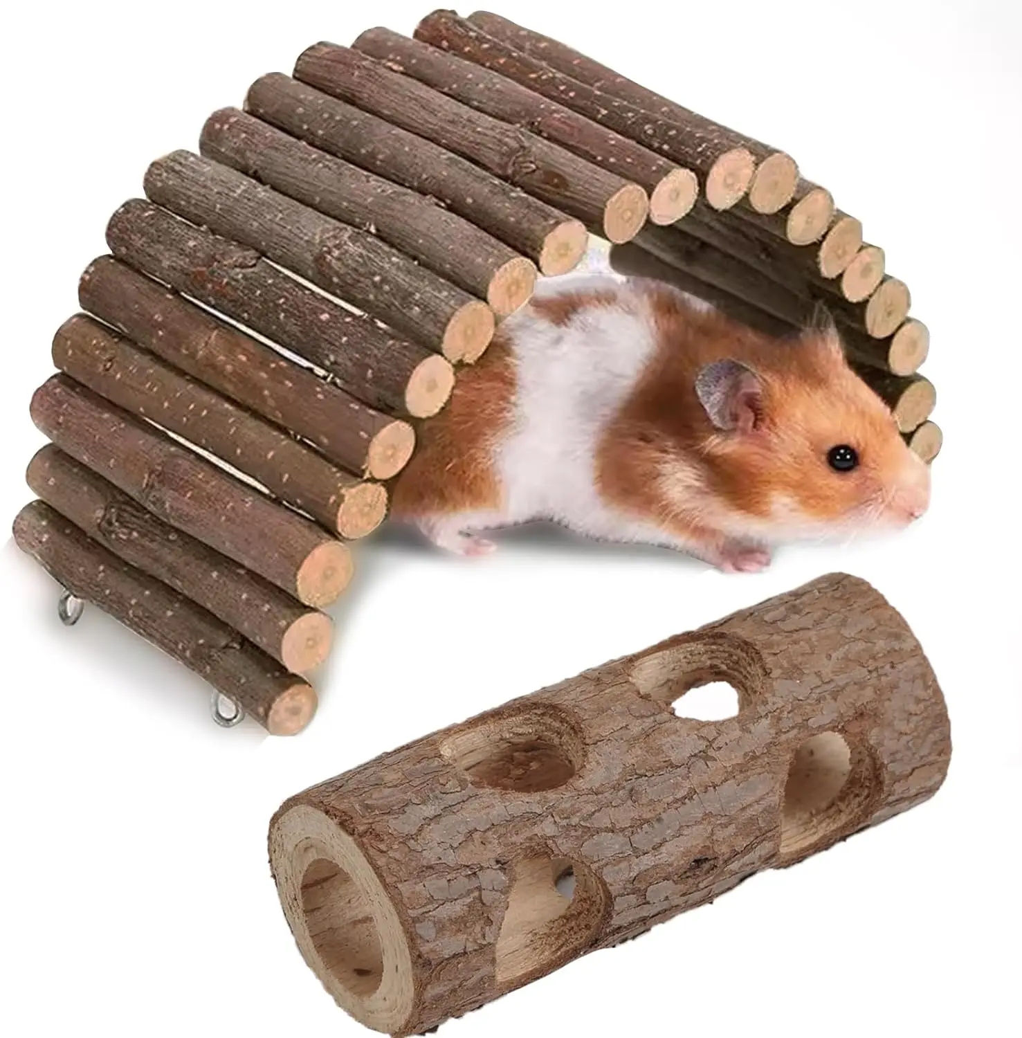 Alibaba.com: Natural wooden pet chinchilla hut hideout for small ...