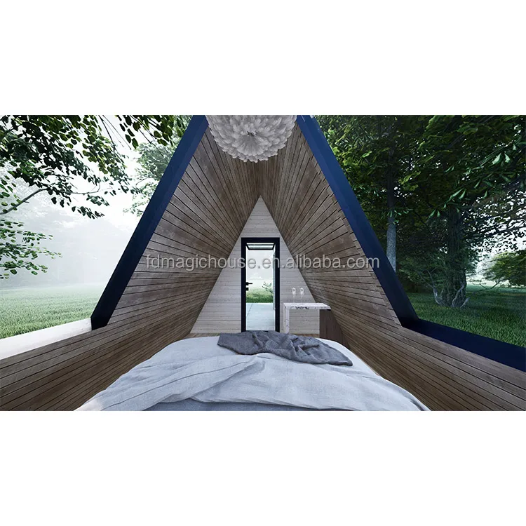 Prefabricated House a Frame Triangle House Tiny House Cabin Triangle ...