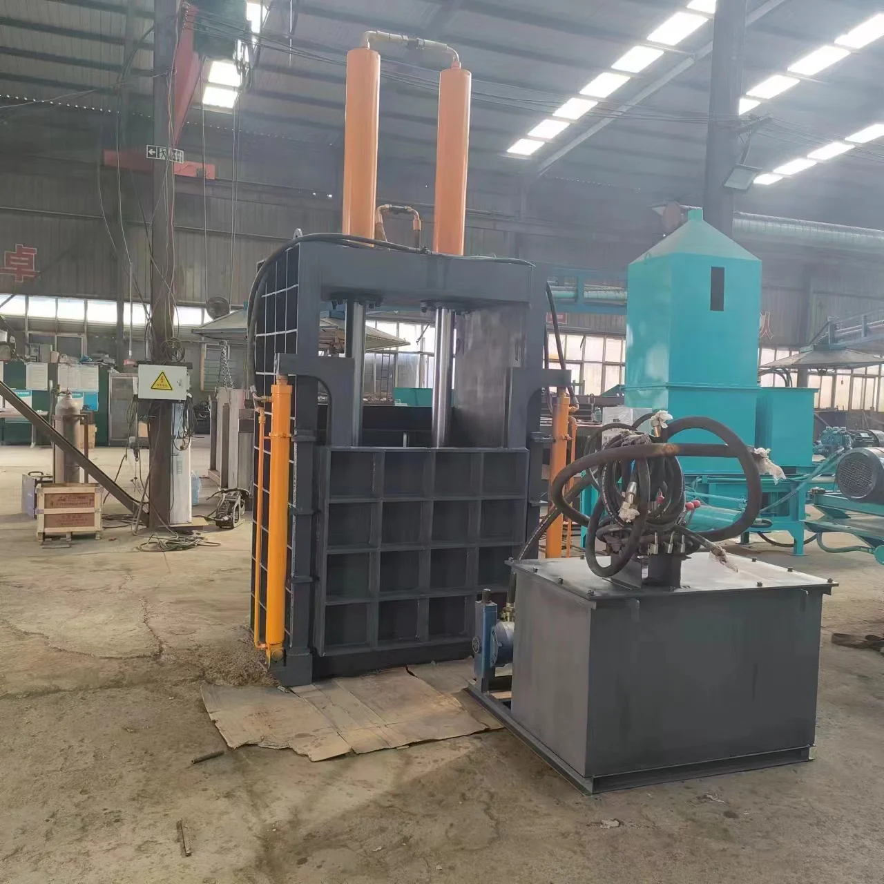 Aluminum Can Vertical Downstroke Baler/waste Paper Baler Of Garbage ...