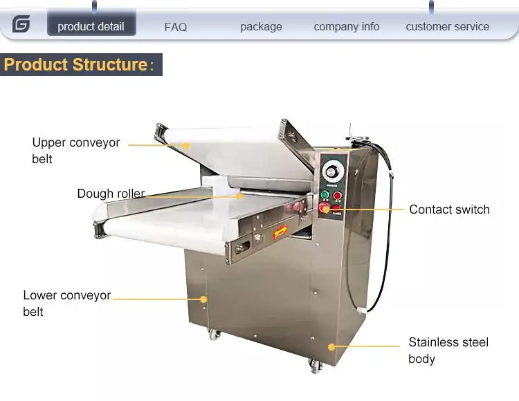 26Cm Bakery Pie Kneading Commercial Croissant Roller Sheeter Cutter ...
