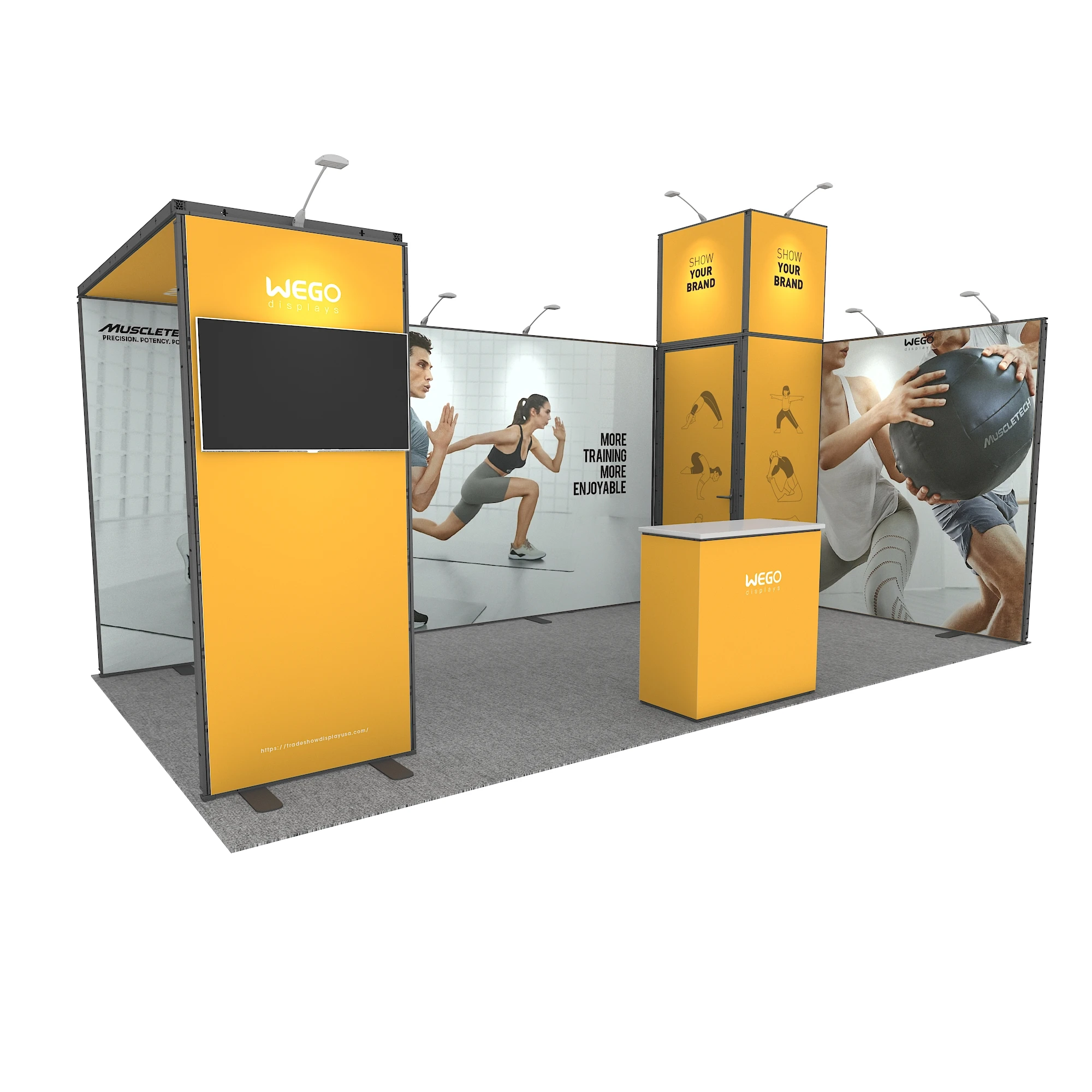 Modular Expandable Aluminum 3x6 Exhibition Stand - Affordable Trade ...