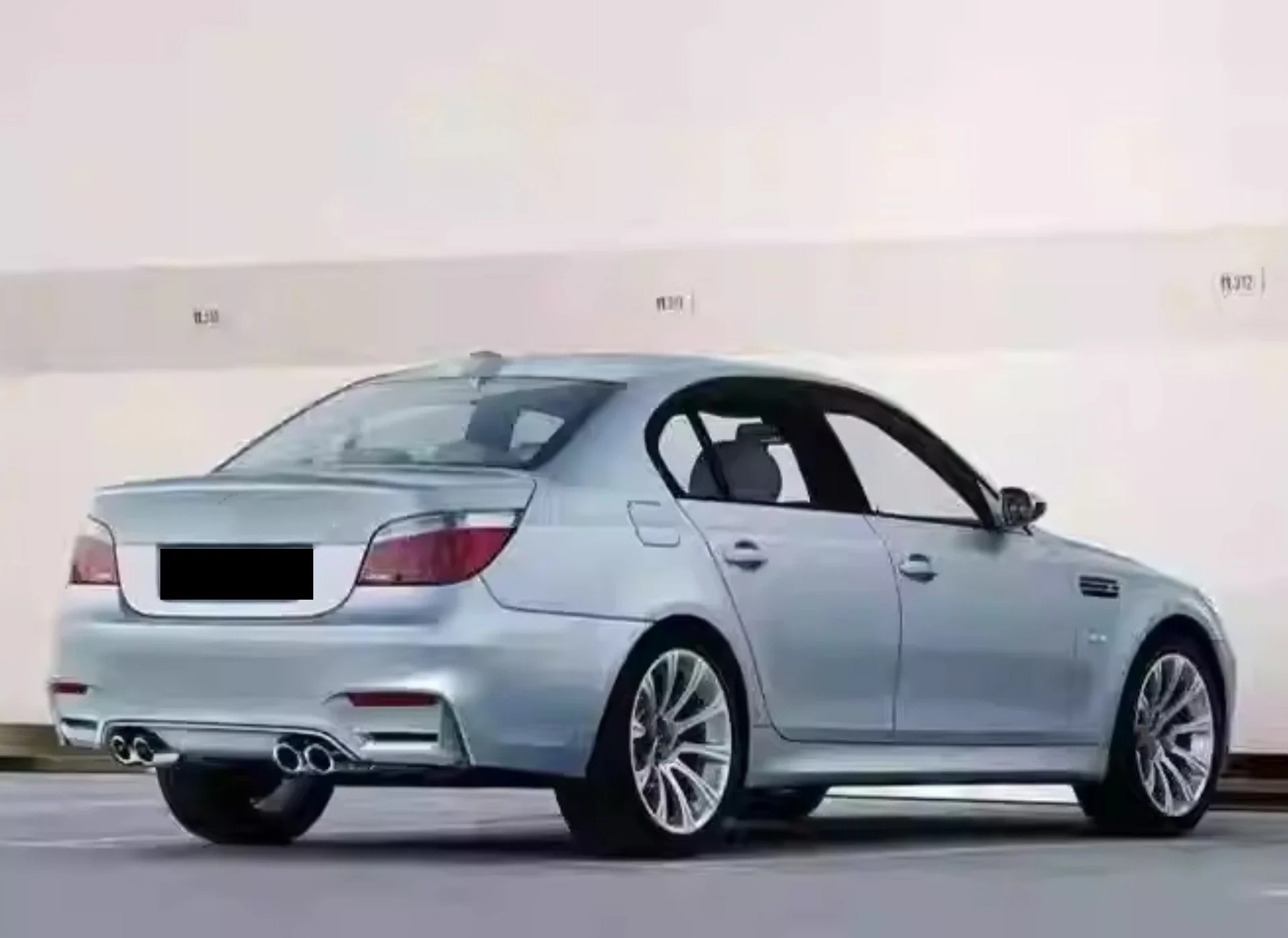 Front Rear Bumper Assembly Side Skirt Grille For Bmw E60 Modified M4 ...