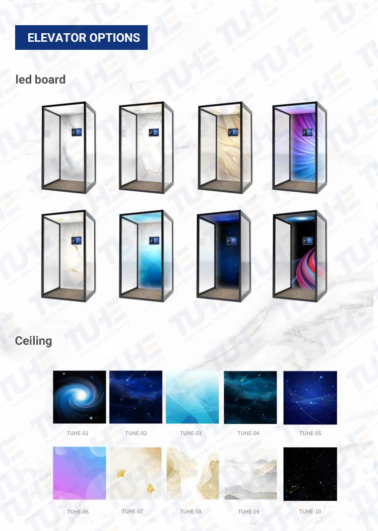 Platform Glass Hydraulic Elevator with Shaft in Villa Home Elevator ...