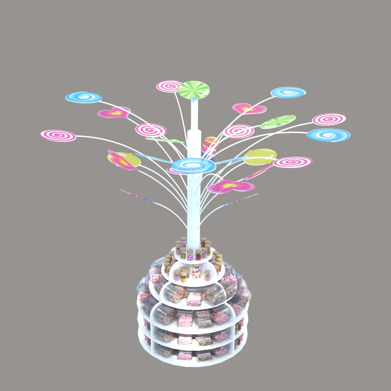 Candy Shop Interior Design - Modern & Customizable Decor
