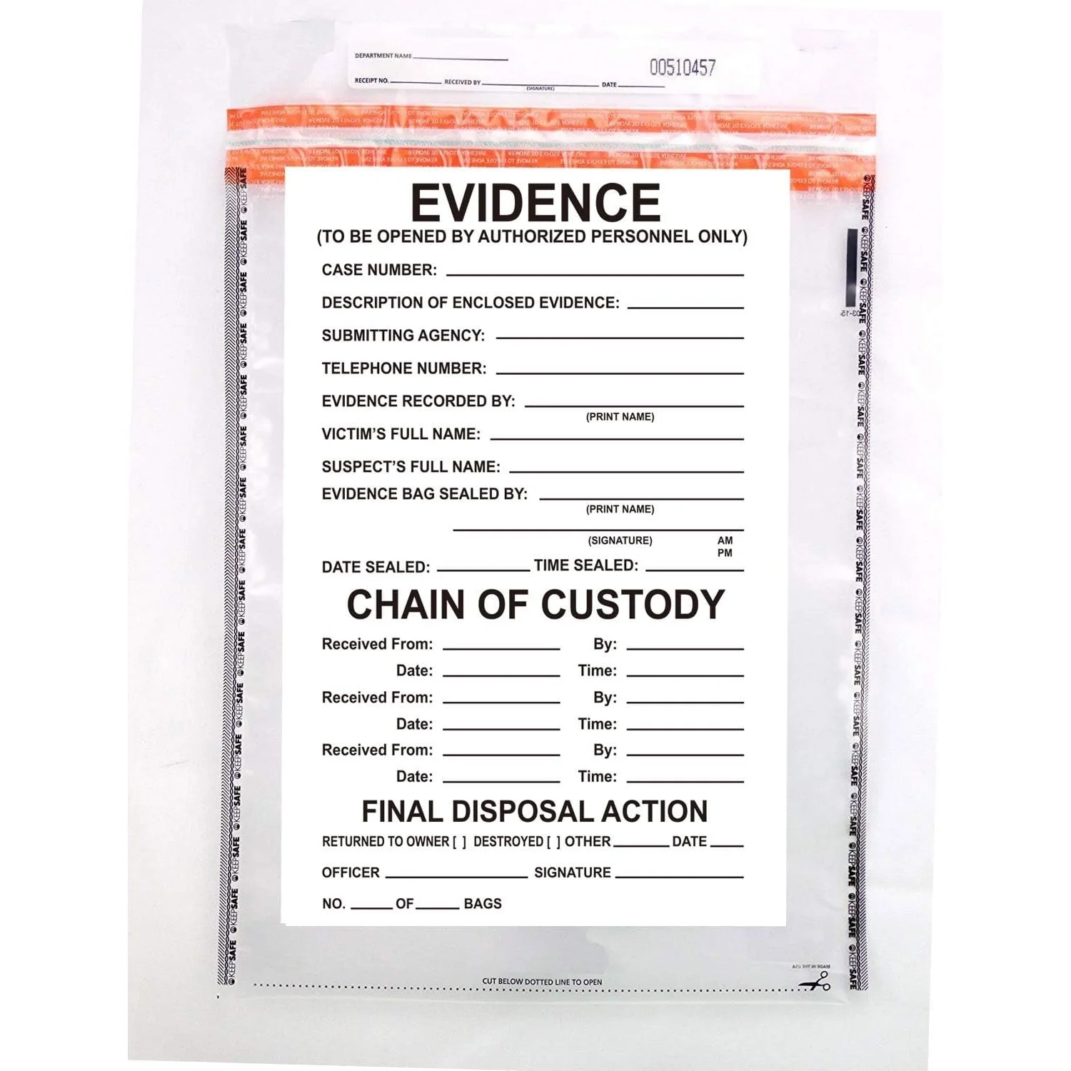 Remarkable Adhesive Evidence Label - Stick on Evidence Stickers 4 X 6 ...