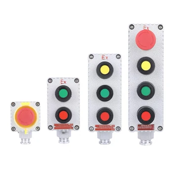Ip65 Explosion-proof Button Box 220v 10a Flame-proof Push Button Emergency Stop Switch - Buy ...