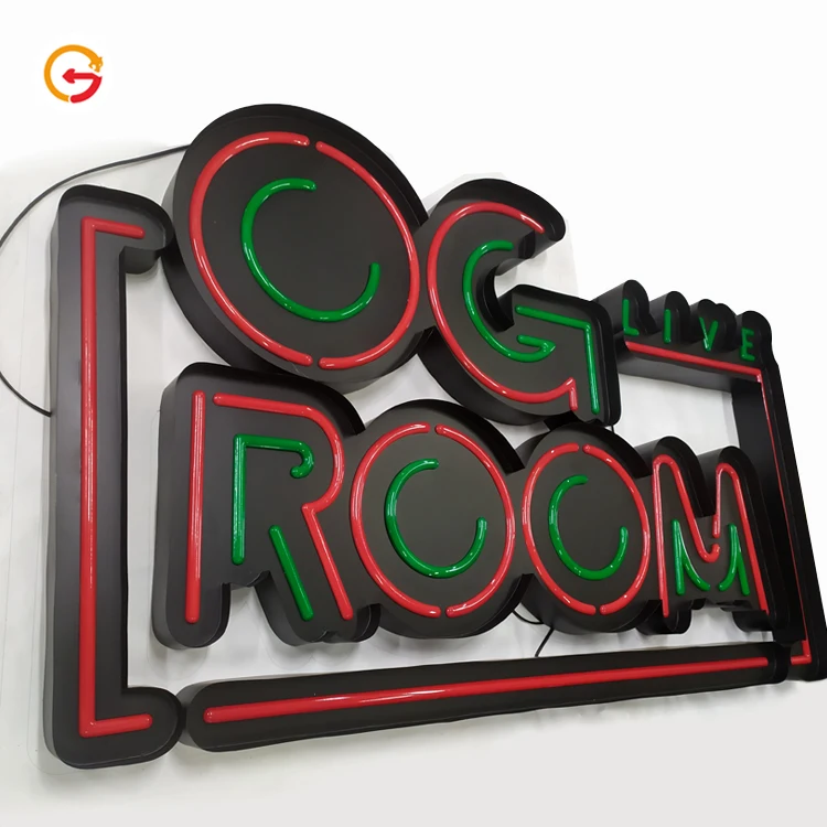 JAGUARSIGN Custom Store Logo Name Neon Sign - Outdoor LED