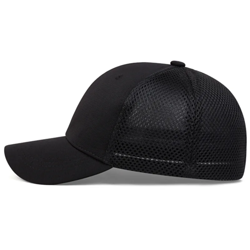 High Quality Uon-adjustable Summer Breathable Mesh 6 Panel Closed Back ...