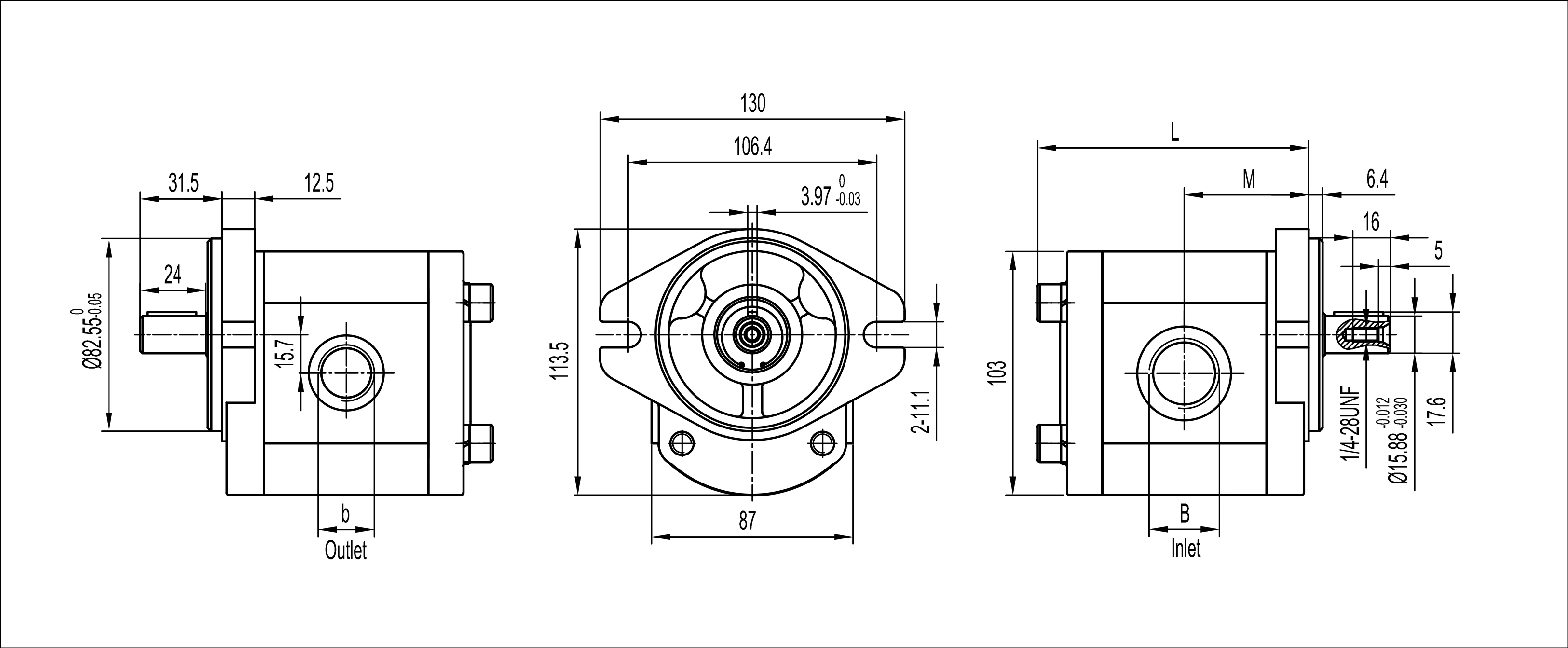 Dependable Performance Good Quality SAE a Parallel Shaft Gear Pump for ...