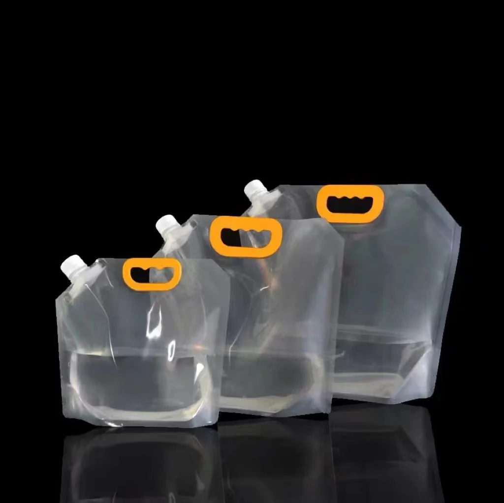 Plastic Collapsible 1.5l 2.5l 3l 5l Clear Stand Up Portable Storage ...