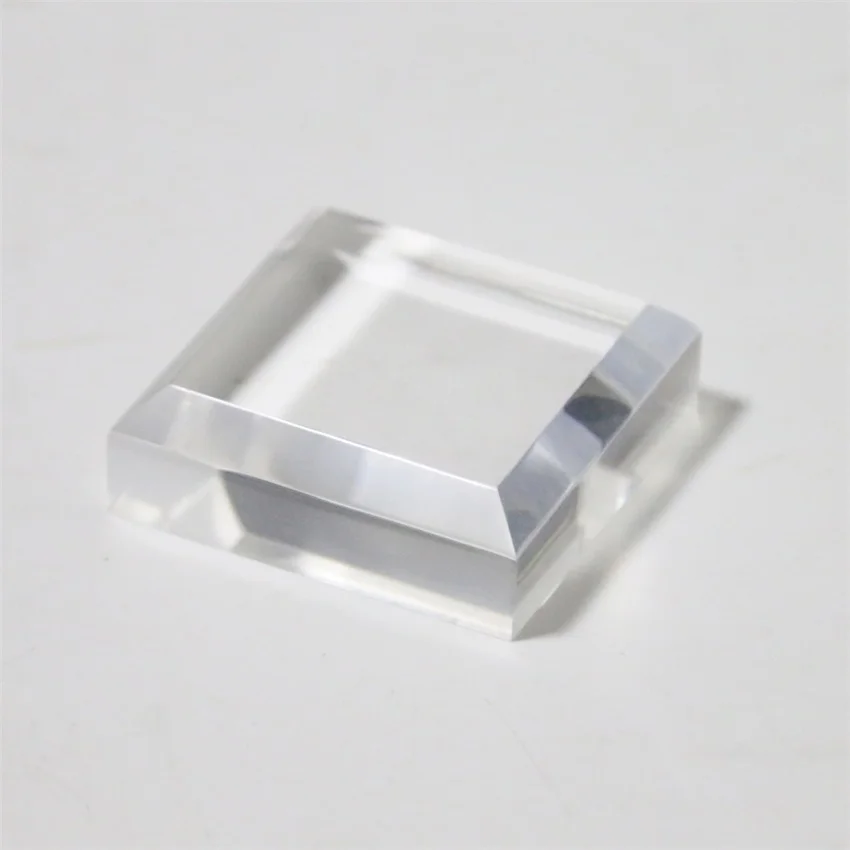 Clear Acrylic Square Bases - Elegant Mineral Collectibles