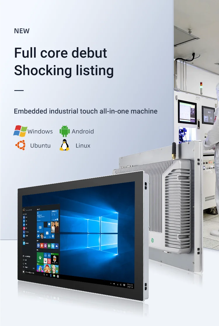 Android 15.6 Inch Monitor Win 10 Capacitive Touch Screen Android Pc ...