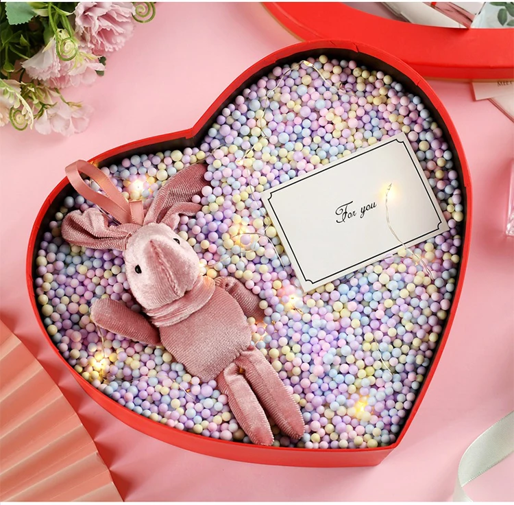 Rts Low Moq 2pcs Heart Cardboard Heart Shaped Boxes Wedding Valentines ...