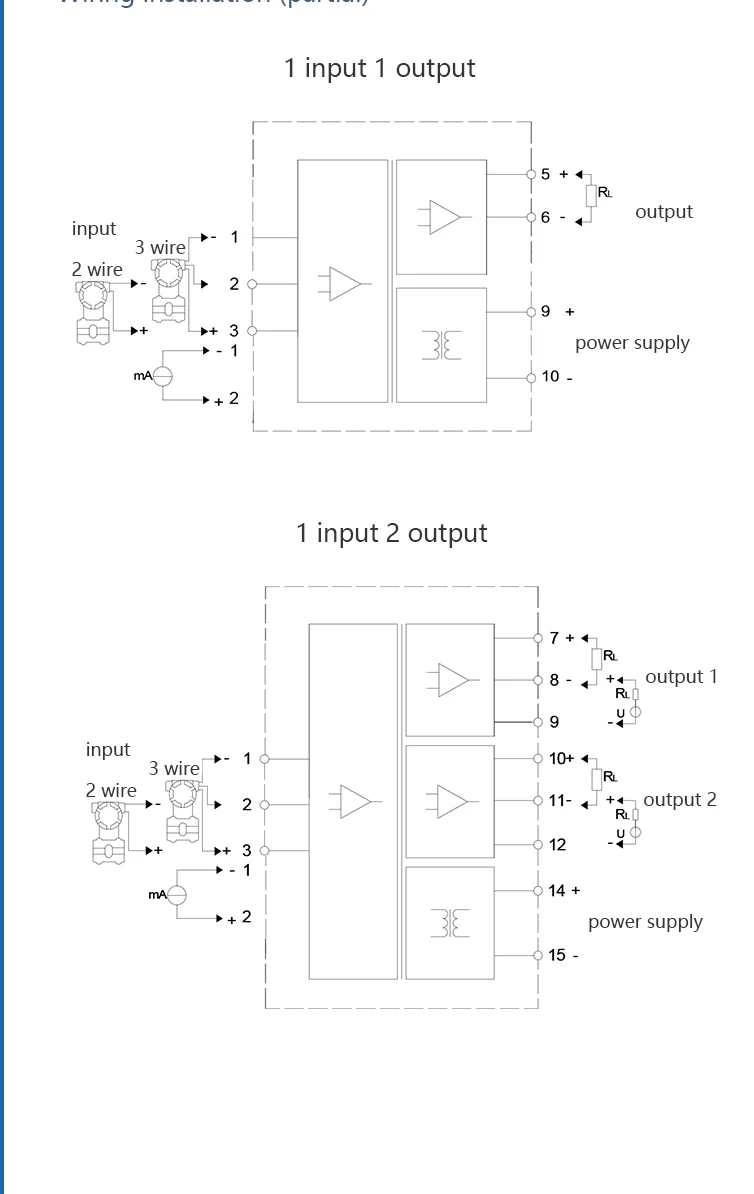 Signal Isolator 1input 1out Input / Output 4-20ma Current Converter Isolator - Buy Factory ...