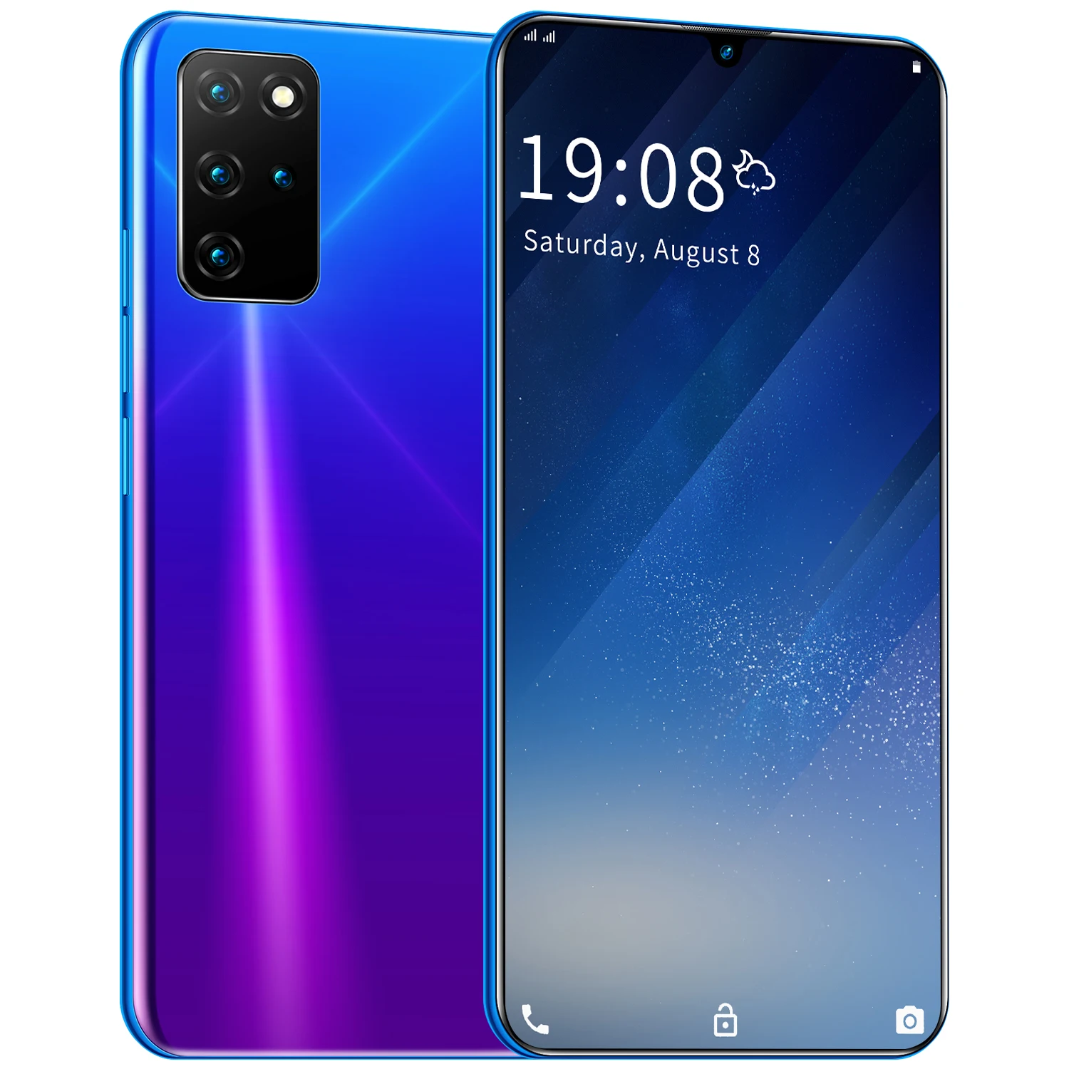 Android Cell Phone S20 Plus Tecno Phone 7.5-inch Large Screen Unlocked ...