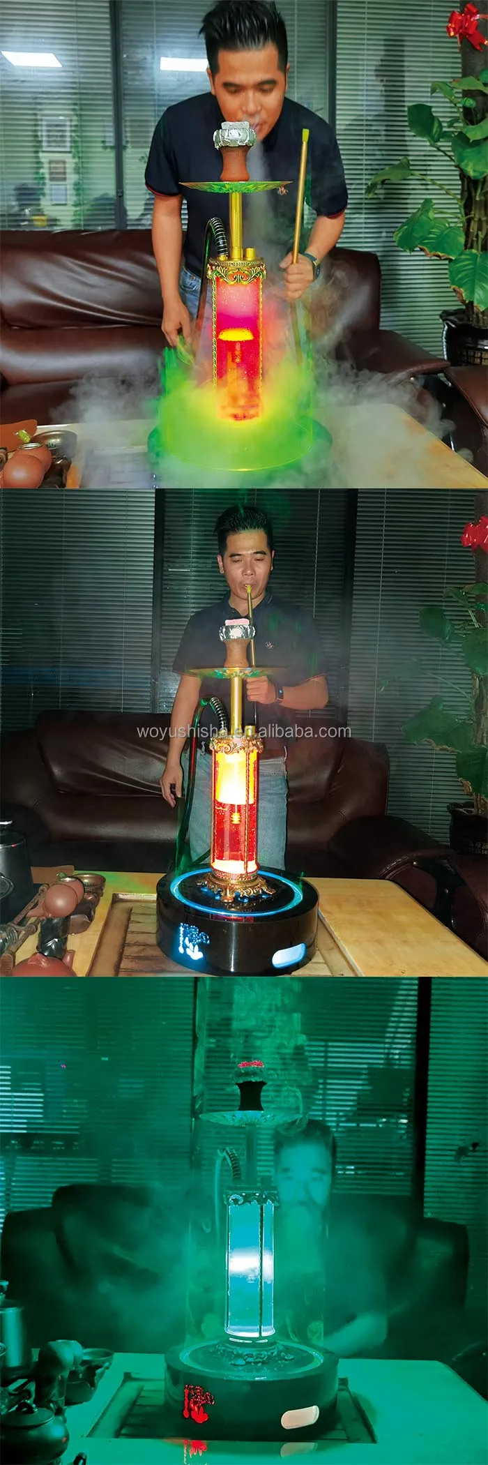 Big Laser Light Club/bar/wine Display Shisha Rechargeable Led Plate ...