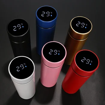 Smart Digital 500ml Vacuum Thermos Flask Led Digital Temperature ...