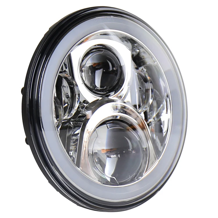 Factory Custom Modified Rgb7 Color Angel Eyes 7 Inch Led Headlight For ...