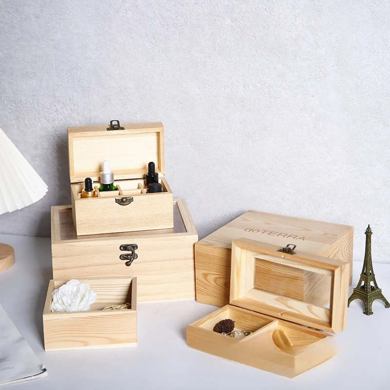 Customizable Solid Wood Gift & Tea Box Antique Replica With Lock For ...