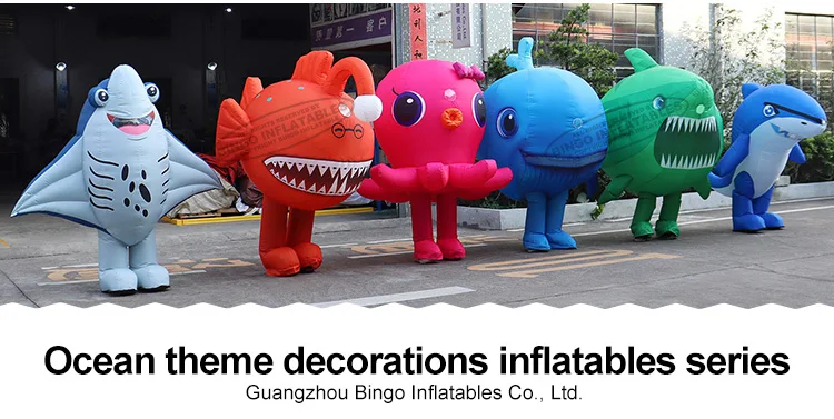 Giant Inflatable Fish Puppet Inflatable Tropical Clownfish Model ...