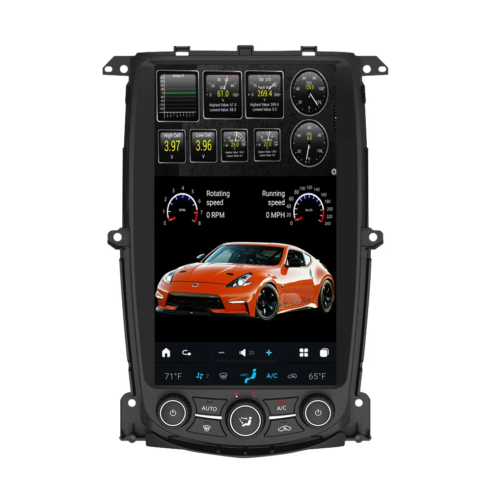 4g Vertical Screen Android Car Multimedia Player Navigator Unit Stereo ...