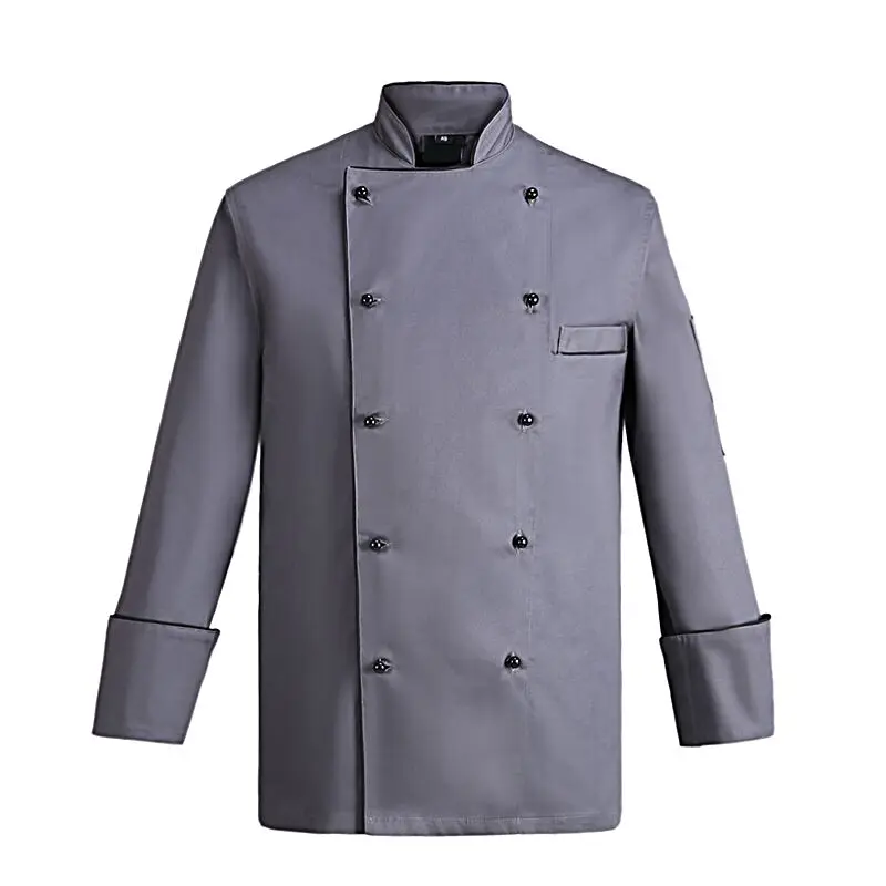 Chef Coat Grey Chef Jacket for men| Alibaba.com