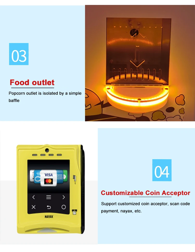 Vintage Popcorn Vending Machine - High Quality & Professional