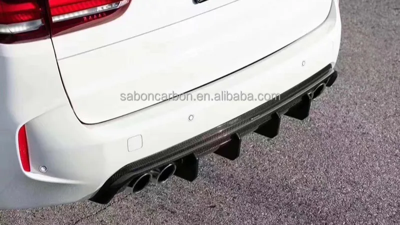 F85 X5m Vor-style Rear Bumper Spoiler Diffuser Lip For Bmw F85 X5m ...