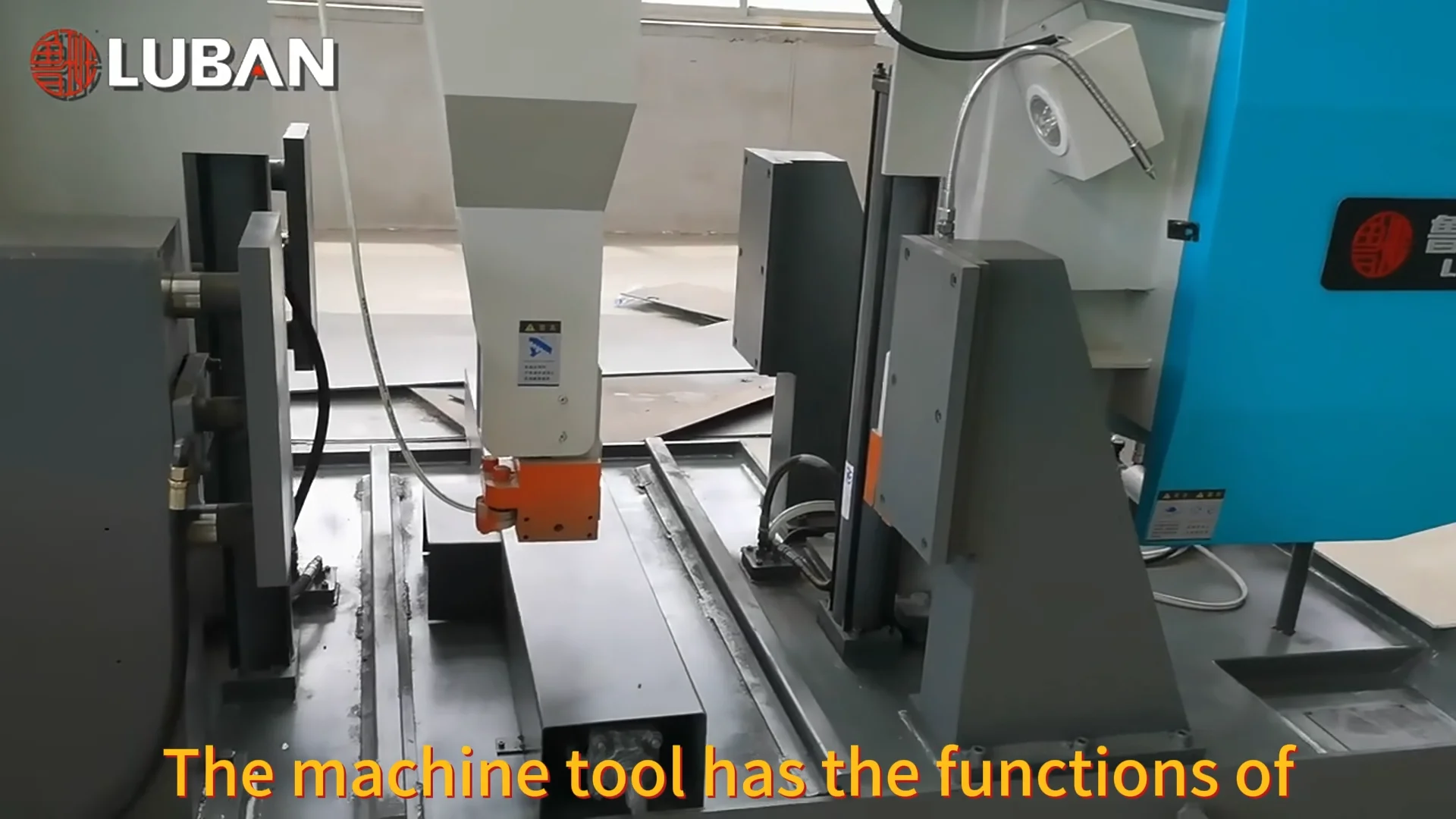 Luban Band Saw Machine Full Tracking Service Gb4280 Semi-automatic ...