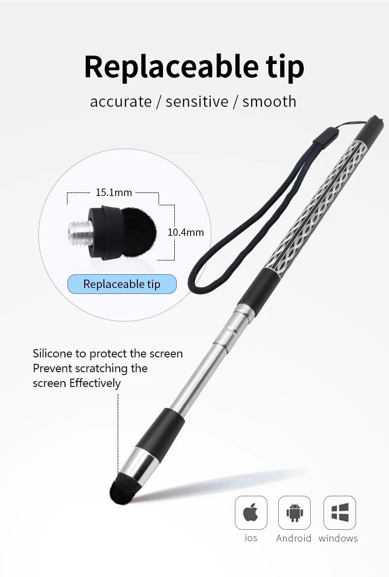 Factory Direct Retractable Teacher Pointer Stylus IR Display Capacitive ...
