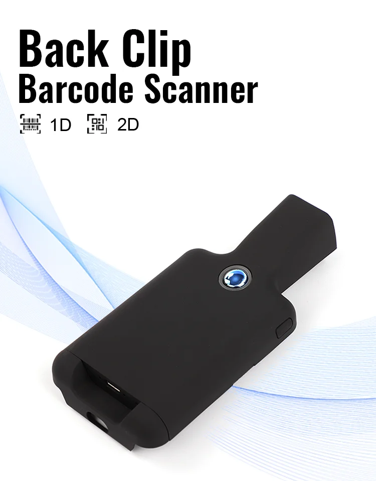 2d Handheld Bluetooth Qr Code Scanning Back Clip Wireless Barcode ...