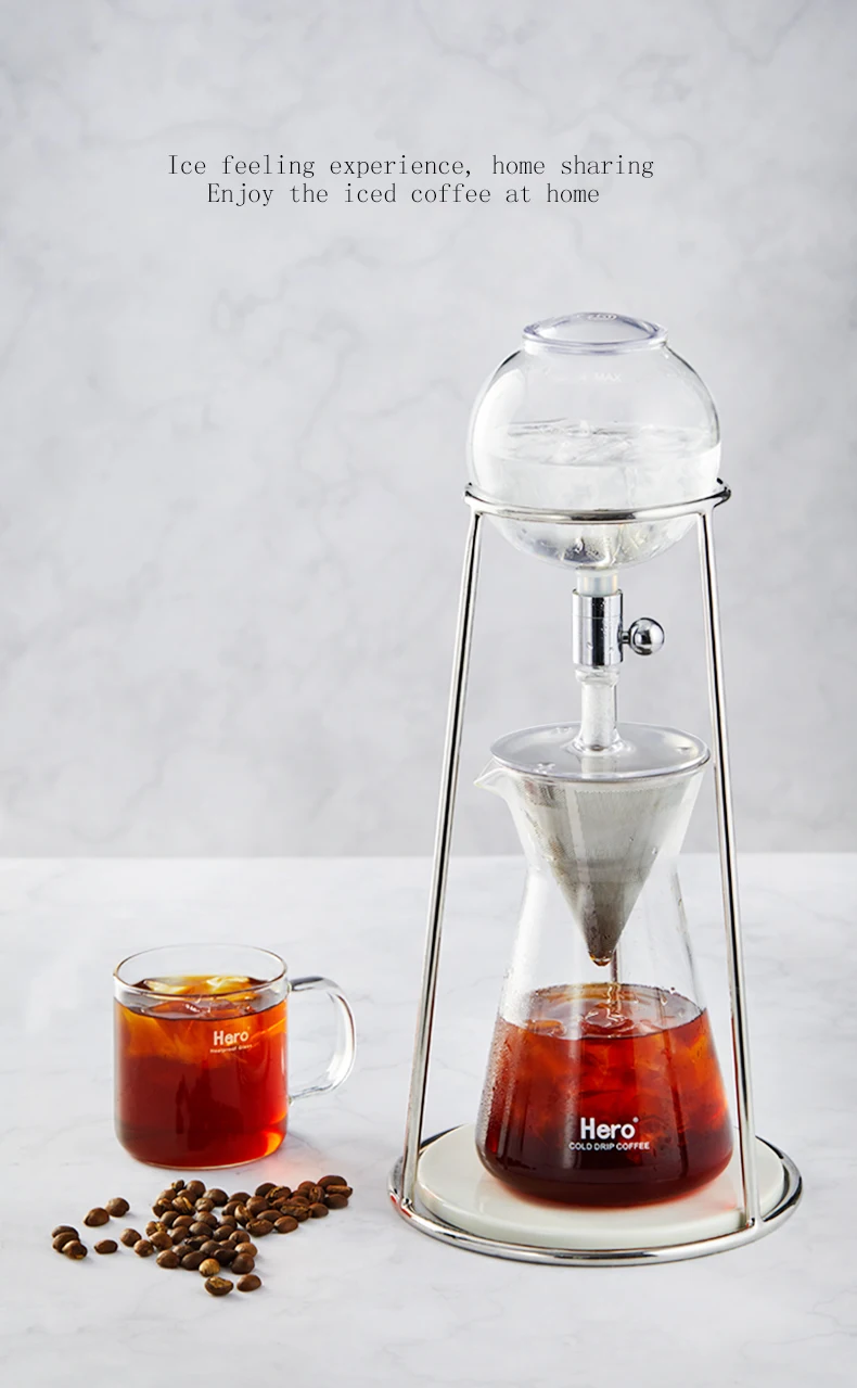 Zerohero Ice Drip Coffee Tower - Efficient Cold Brew Maker