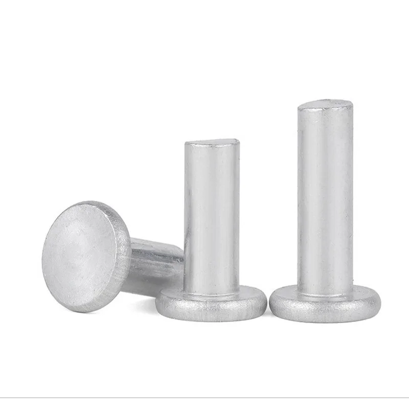 Flat Head Aluminum Rivet Solid Rivet Gb109 Hand Tapping Rivet Flat Cap ...