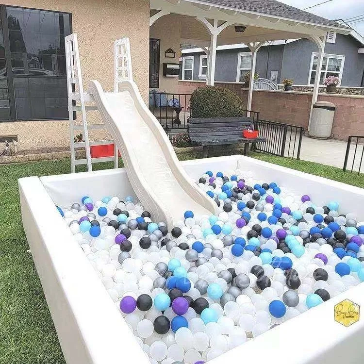 Ball Pool Slides Kids Double Slides Plastic Ball Pit Slide