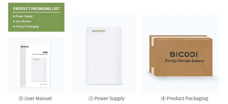 Bicodi Residential 220v Power Station 5kwh 51.2v Lifepo4 Lithium ...